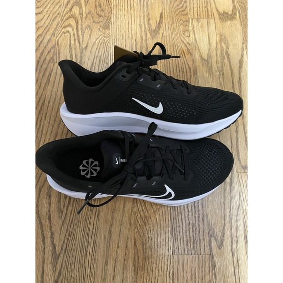 Nike | Shoes | Nike Quest 6 Black White Road Running Jogging Shoes ...